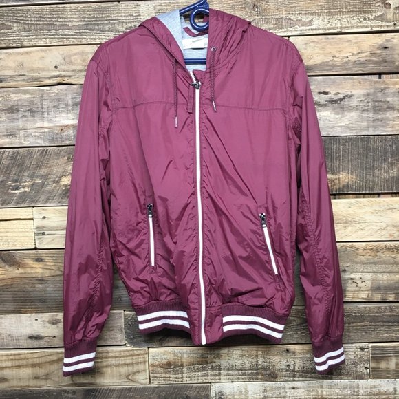 H&M | Jackets & Coats | H M Label Of Graded Goods Hooded Lined Windbreaker Size M Spot On Back ...
